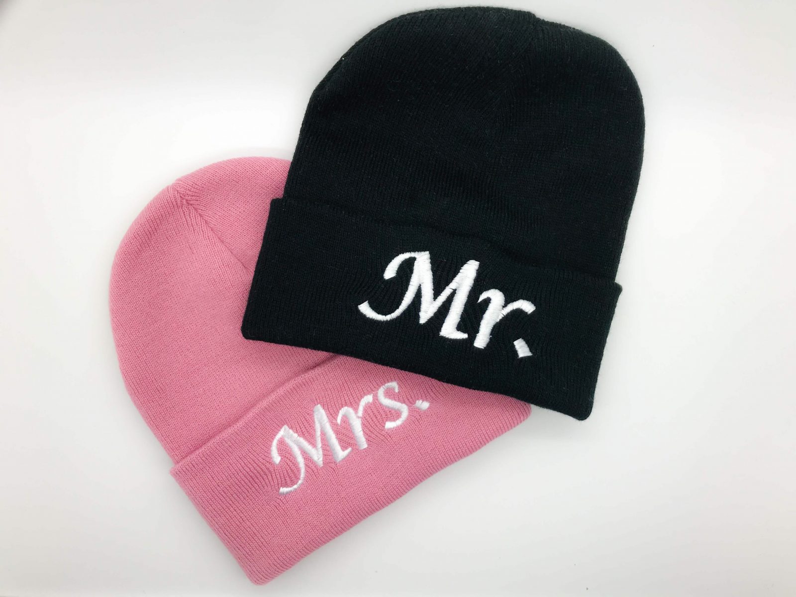 Personalised Mrs Embroidered Beanie Hat | Stylish Bridal Gift UK