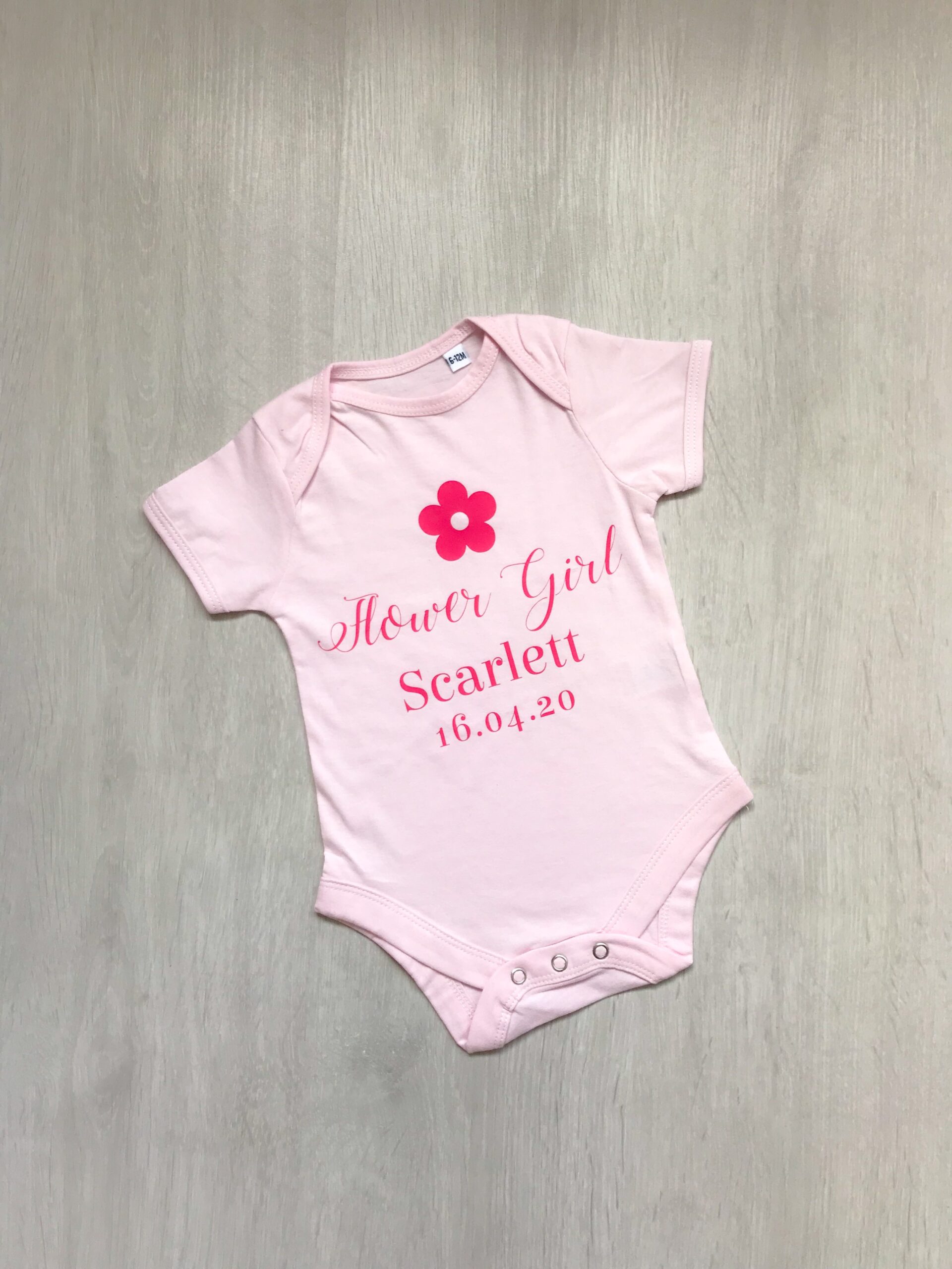 Flower Girl Babygrow Add Your Flower Girls Names Visit Our Site